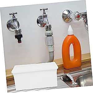 SOESFOUFU Box Sheet laundry storage box scent beads container Laundry Beads Container storage container laundry powder bin Large Capacity Bucket drawer plastic white washing powder