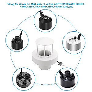 FITNATE Removable Mist Maker Floating Water Splash Guard for Humidifier