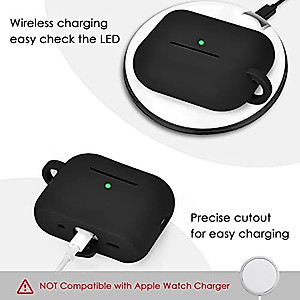 Filoto Airpod Pro 2 Case, Cute Airpods Pro 2 Cover for Women Girls, Silicone Protective Airpods Pro 2 Case with Bling Bracelet Keychain (Bling Black)