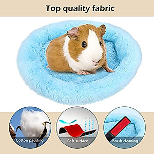 FEBSNOW Guinea Pig Beds, Hamster Bed Hedgehog Bed for Hamster/Hedgehog/Squirrel/Tortoise/Lizard and Other Small Animal with 1 Pack Hair Remover Brush