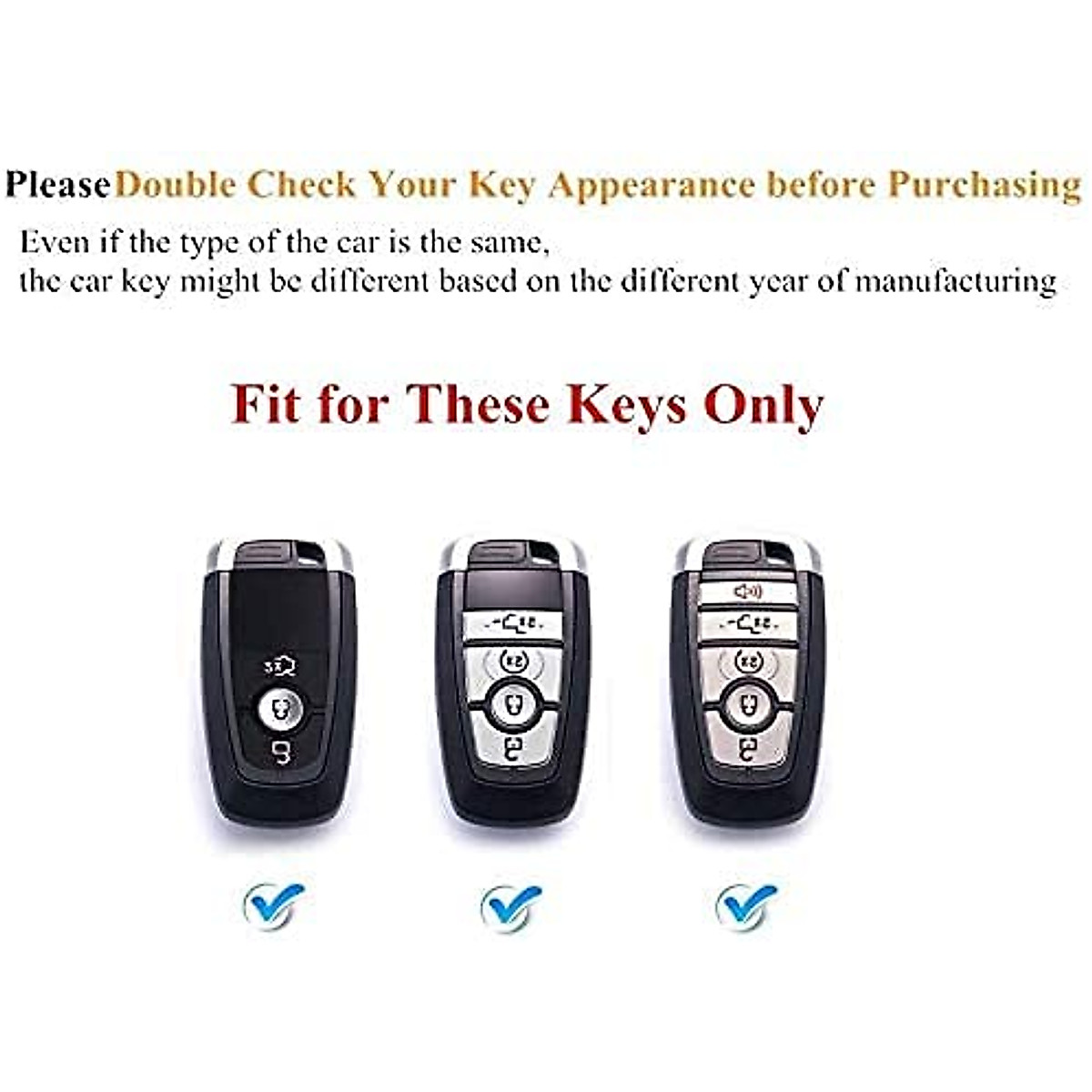 for Ford Key Fob Cover Case Premium Soft TPU Protector Holder with Compatible with 2018 2019 Ford Fusion F150 F250 F350 F450 F550 Edge Explorer Escape Mustang Remote Keyless Entry (Pink)