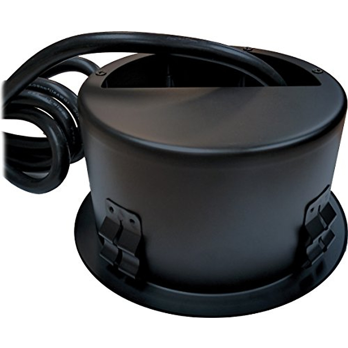 Metal Power Tap Grommet with Hidden Power Center w/ 2 Power, 2 USB, 2 CAT5e