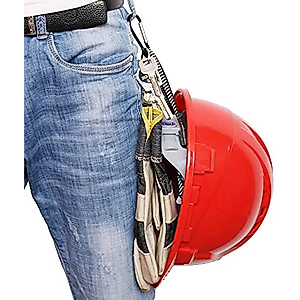 RICHARDJOV 6PCS Glove Clip Holder Safety Work Gloves Clip for Belt, Metal Glove Keeper Loop Glove Grabber Clip Holder(Black)