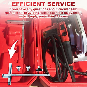 49-22-4146 for MilwaukeeCircular Saw rip fence guide KIT REPLACES 6405-6, 6390-20, 6390-21, 6394-21, 6460 skateplate circular saw guide