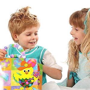 Winlyn 24 Sets Easter Decorations DIY 3D Chick Hatching from Egg Ornaments Easter Craft Kits Foam Easter Stickers Pom-poms Googly Eyes for Kids Party Favors Spring Classroom Activity Art Project