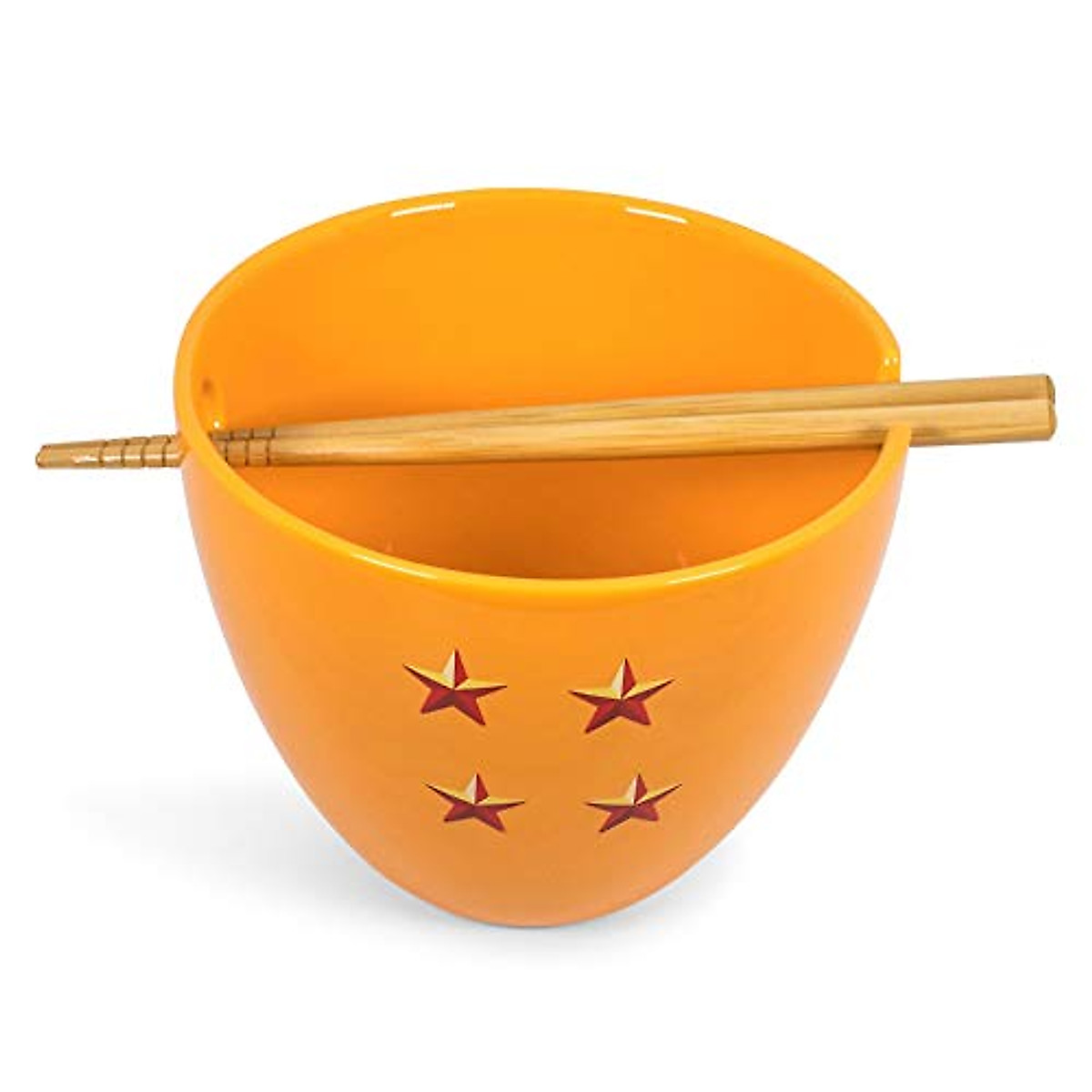 Dragon Ball Z 4-Star Ball Ceramic Noodle Bowl & Chopsticks Set | Official Goku Themed Dragon Ball Z Collectible Bowl | 16 Ounce Dish