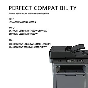 VASERINK 2 Pack Black TN820 Toner Cartridge Compatible Replacement for Brother DCP-L5650DN MFC-L6750DW MFC-L5900DW HL-L6300DW Printer