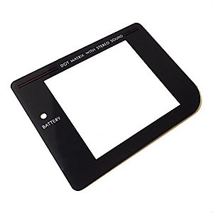 Scratch Resistant Glass Screen Lens for Nintendo Game Boy Classic/Original DMG-01 Replacement Screen Protector (Dark Grey)