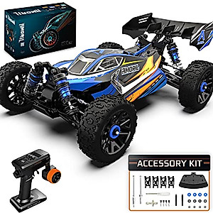 AMORIL 1:14 Fast RC Cars for Adults,Top Speed 70+KMH,Hobby Remote Control Car,4X4 Large Truck Off-Road Racing Buggy,Electric Vehicle Toy Gift for Kids with Oil-Filled Shocks,Upgraded Metal Parts