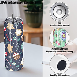 Maucircol 50 Pack Sublimation Tumblers Bulk, 20 oz Skinny Straight Sublimation Tumbler Blank, Stainless Steel Sublimation Cups with Lid and Straw, Shrink Wrap, Sublimation Paper, Individually Boxed