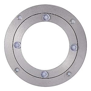 Swivel Turntable Heavy Duty Aluminium Alloy Rotating Bearing Turntable Round Dining Table Smooth Swivel Plate for Kaleidoscopes Tabletop Serving Trade Show Displays(10 inch)