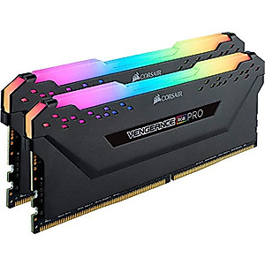 Corsair Vengeance RGB Pro 32GB (2x16GB) DDR4 3600 (PC4-28800) C18 AMD Optimized Memory – Black