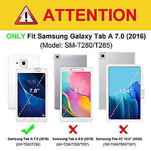 Fintie Folio Case for Samsung Galaxy Tab A 7.0 - Premium Vegan Leather Slim Fit Folio Stand Cover for Samsung Galaxy Tab A 7.0 Tablet 2016 Release (SM-T280/SM-T285), Purple