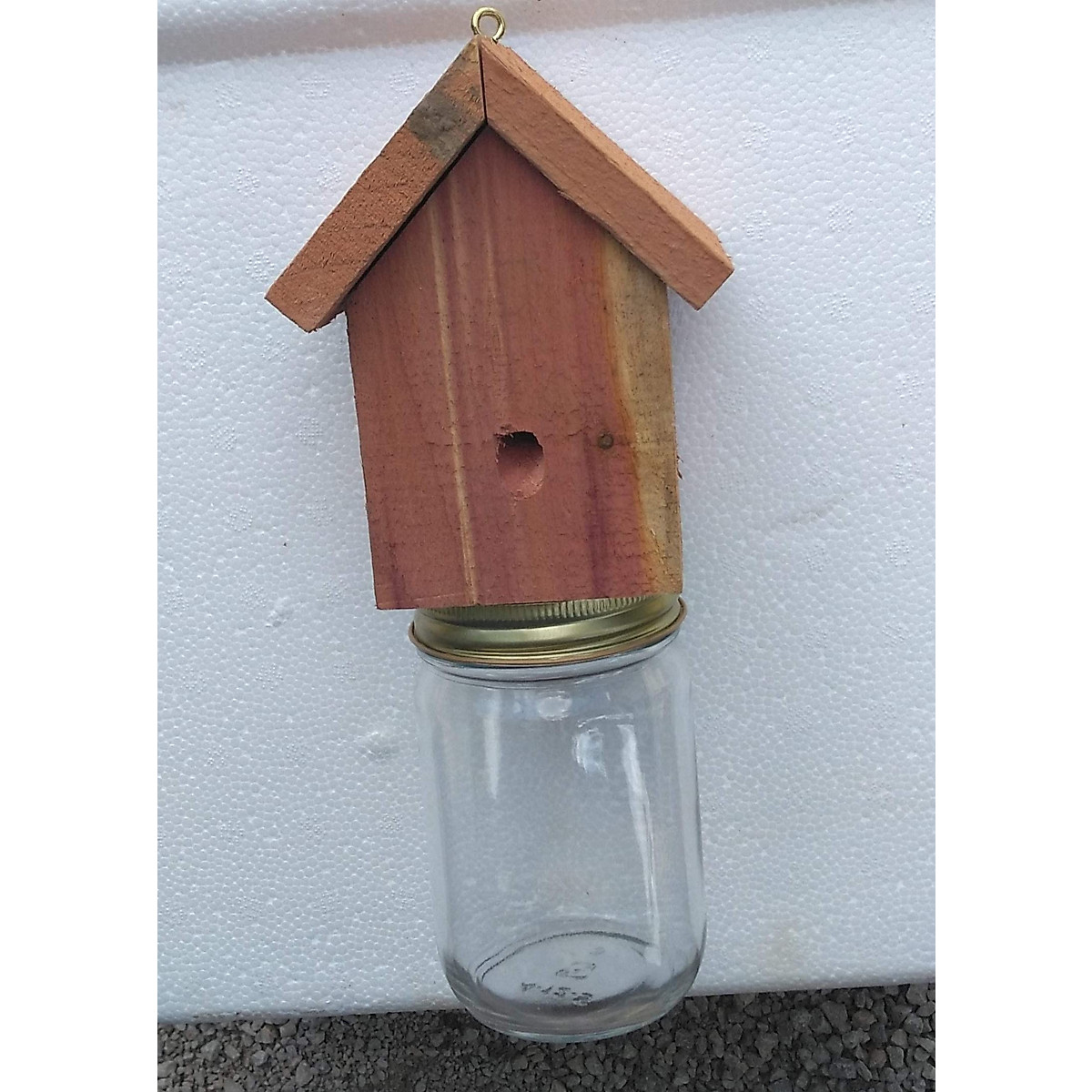 Amish-Made Rustic Carpenter bee catching Device