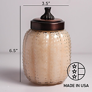 A Cheerful Giver 26 oz Pumpkin Jar Scented Candle - Pumpkin Chata - Single Wick 130 Hour Burn Time - Fall Home Candle Décor