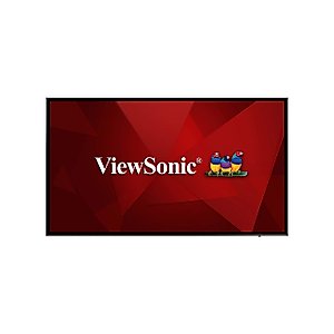 ViewSonic CDE7520 75 Inch 4K Ultra HD Wireless Presentation Display,Black, Black