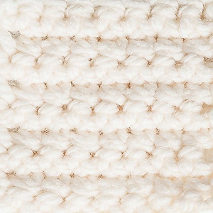 Bernat 16113030008 Big Ball Chunky Solid Yarn, 14oz, Super Bulky 6 Gauge, 100% Acrylic - Cream - Machine Wash & Dry