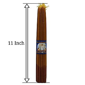 33 Beeswax Taper Candles 11" Tall Blessed Church Jerusalem Holy Land Candles