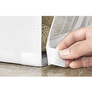 Whitmor White Mesh Shoe Boxes-Set of 4