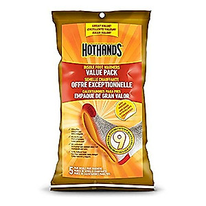 HotHands Insole Foot Warmers With Adhesive Value Pack (5-Pairs) (HFINS5PRUPDQE)