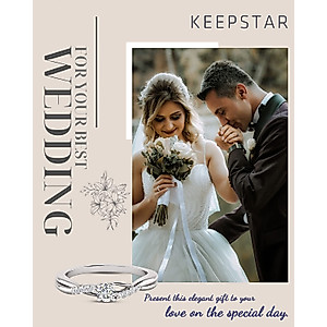 1/2 Carat TW Women's Moissanite and Natural Diamonds Engagement Ring in 10k White Gold, Size 10