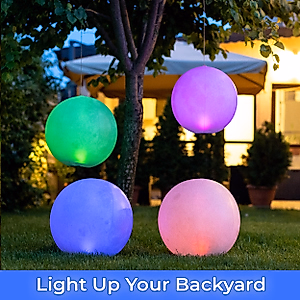 TIALLY Full Moon Floating Pool Lights Solar Powered - Inflatable Pool Lights That Float - Waterproof Led Lights for Pool Party Decorations - Pool Gifts for Pool Owners