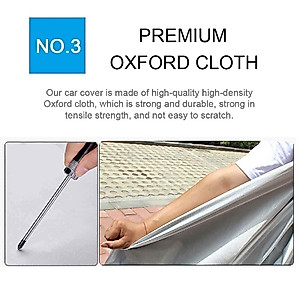 Dustproof Waterproof Car Cover Compatible With DS Automobiles DS3 CABRIO DS3 CROSSBACK DS4 CROSSBACK DS5 DS7 CROSSBACK Sun Protection Against Rain Snow Windy ( Color : Black , Size : DS7 CROSSBACK )