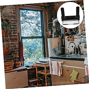 Zerodeko Pot Lid Rack Wall Mounted Stainless Steel Pan Lid Organizer Holder with Water Tray Self Adhesive Kitchen Utensils Storage Racks for Hanging Dish Pan Cover Cutting Board