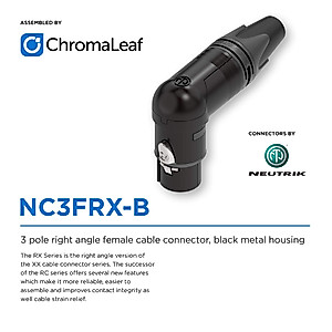 Mogami 2549 Professional Studio Microphone Cable | XLR Male 3-Pin to Right Angle XLR Female 3-Pin | Neutrik Gold | 5 Feet | Black | Assembled in The USA