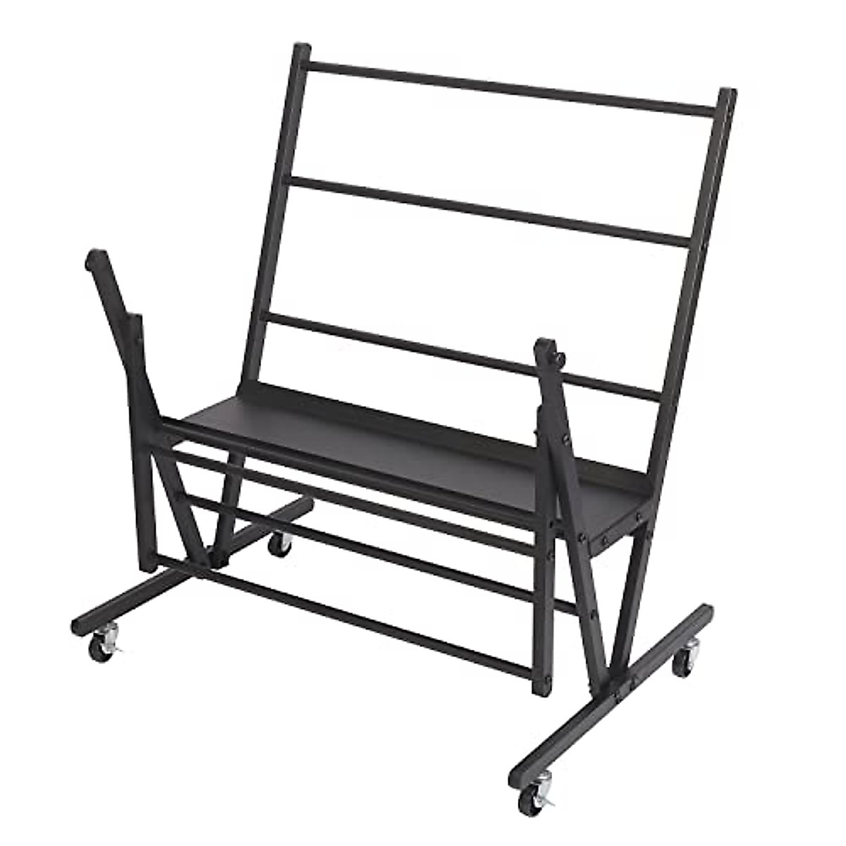 Baoz Art Metal Print Rack Storage Rack Portable Display Rack with Rolling Casters Printing Drying Display for Artworks, Posters, Prints