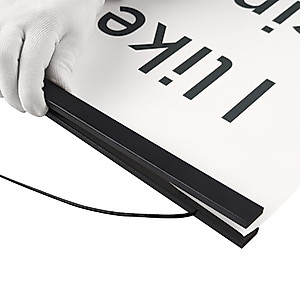 Bluesun 16 inch Magnetic Poster Hanger Frame, 16x20 16x24 16x30 Magnet Canvas Artwork Print Dowel Poster Hangers Frames Hanging Kit (16 inch, Black)