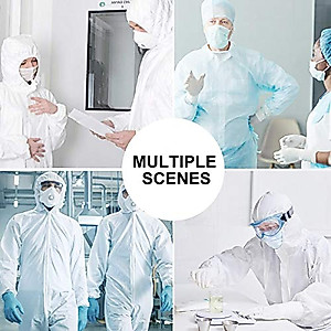 Cleaing Pack of 3 Disposable Hazmat Suits X-large, Paint Suit, Coveralls with Hood and Elastic Wrists