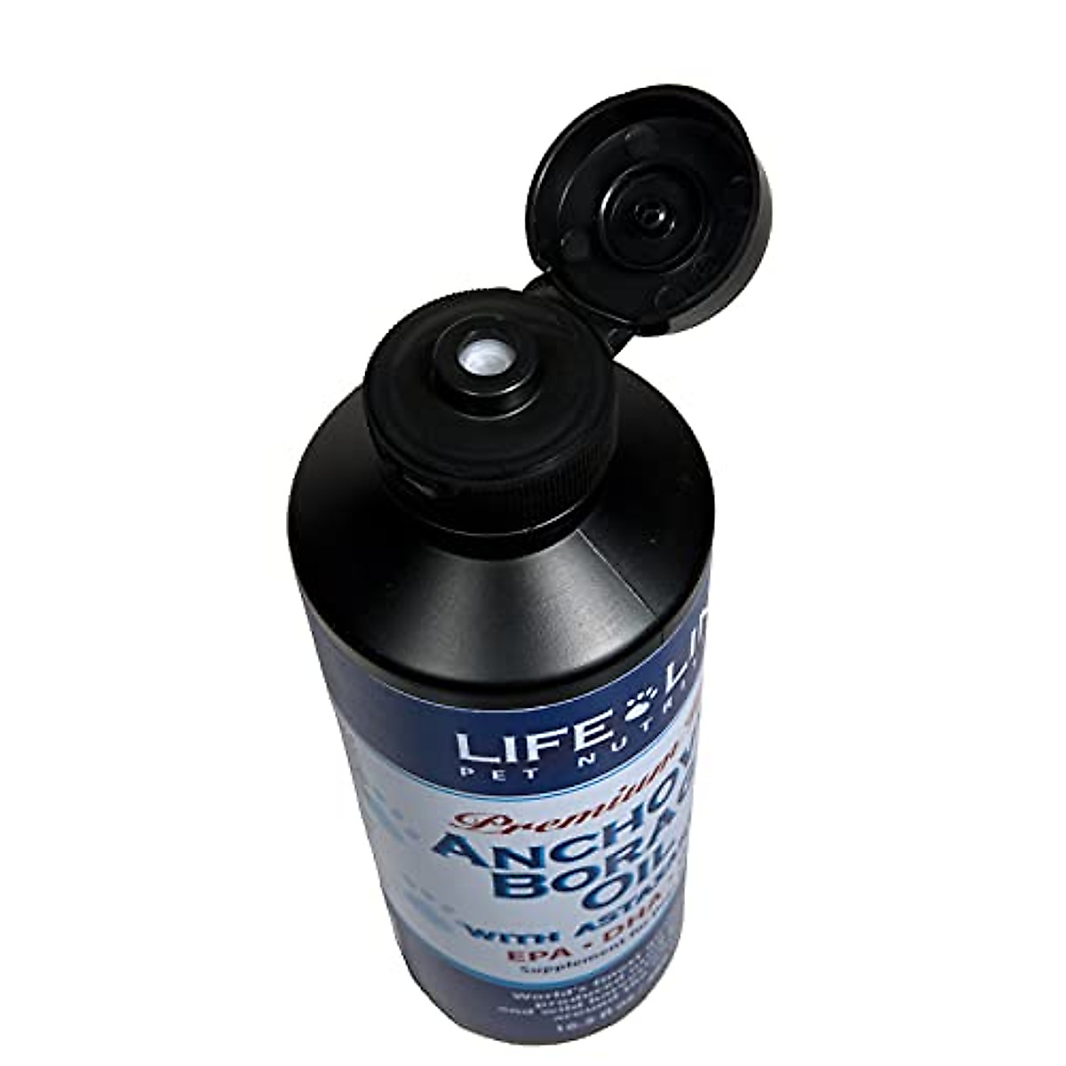 Life Line Pet Nutrition Wild Anchovy & Borage Oil - Premium Fish Oil Supplement for Dogs and Cats with Skin Sensitivites, 26 Fl Oz