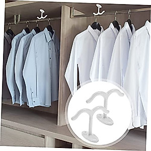 VILLCASE 4pcs Closet Garage Hat Robe Clothes Prong Top Wardrobe Bag Cabinet Coat Towel Hanging Hooks Hook Under Multifunction Kitchen Metal Bathroom Hangers Double Ceiling Clo Hanger