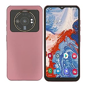 Heayzoki M12S Unlocked Cellphone, Ultra 6.5 Inch Smartphone WiFi 5G Network 6GB 256GB Memory Cell Phone Mobile Phone Rose