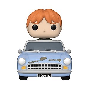 Funko Pop! Ride Super Deluxe: Harry Potter: Chamber of Secrets 20th Anniversary - Ron Weasley in Flying Car, Multicolor