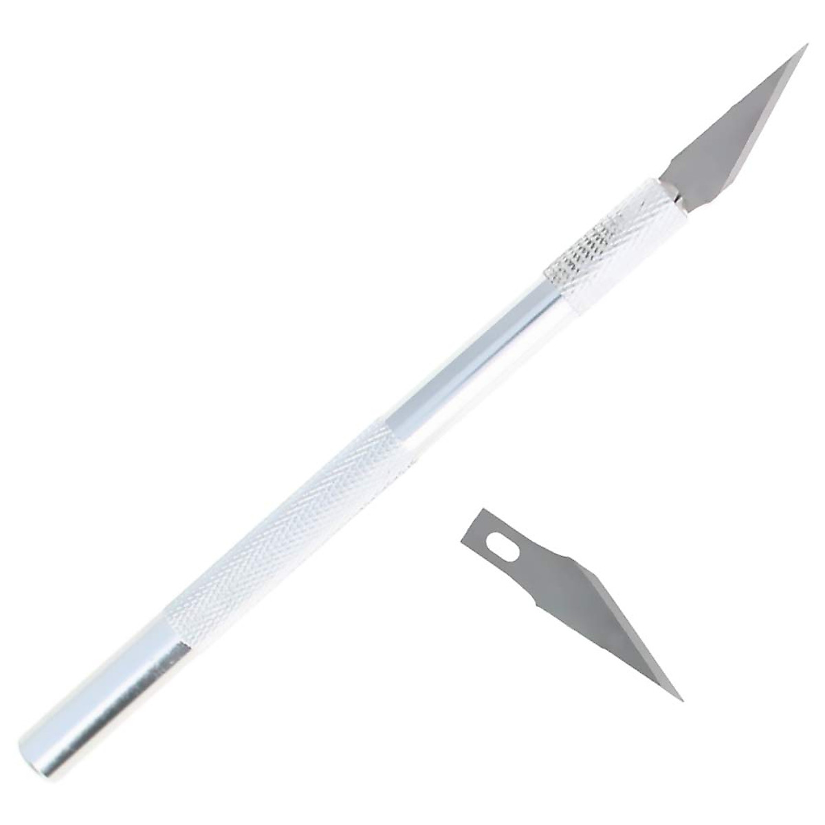 Utoolmart Silver Precision Craft Knife Hobby Knife Set for DIY Art Work Cutting 1 Handles and 5 Blades