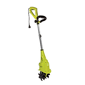 Sun Joe TJ599E Electric Garden Cultivator, 6.3-inch, 2.5-Amp, Adjustable Shaft