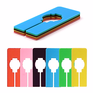 Dohia Closet Dividers for Hanging Writable Clothes Clothing Plastic Rack Size Dividers Rectangular Reusable Closet Separators D1-FXCMFGQ (Colorful)