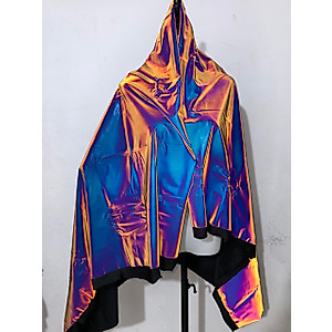 Colorful Reflective Stretch Fabric Cloths Fashion at Night for Clothing Sew On Size: 55 in x 1 yd