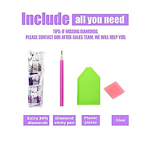 CHANGBAISHAN 5D Diamond Painting Kits for Adults and Kids - Full Drill Diamond Painting 12 x 16 in - Crystal Rhinestone Diamond Art Kits for Adults and Kids - Home Wall Decor