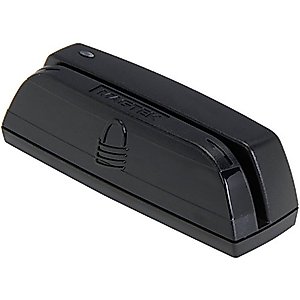 MagTek 21073062 Dynamag Magnesafe Triple Track Magnetic Stripe Swipe Reader with 6' USB Interface Cable, 5V, Black