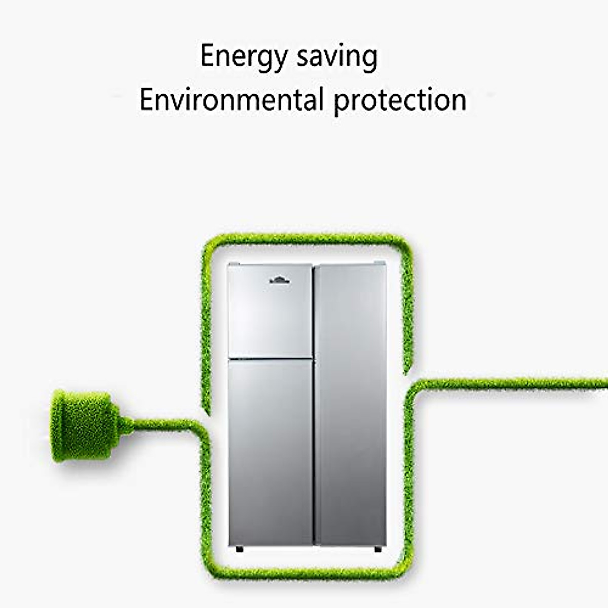 JLFTF Double Door Mini Fridge with Freezer Portable Fridge & Warmer, Mini Refrigerator Dorm, Office, Apartment with Adjustable Removable Glass Shelves