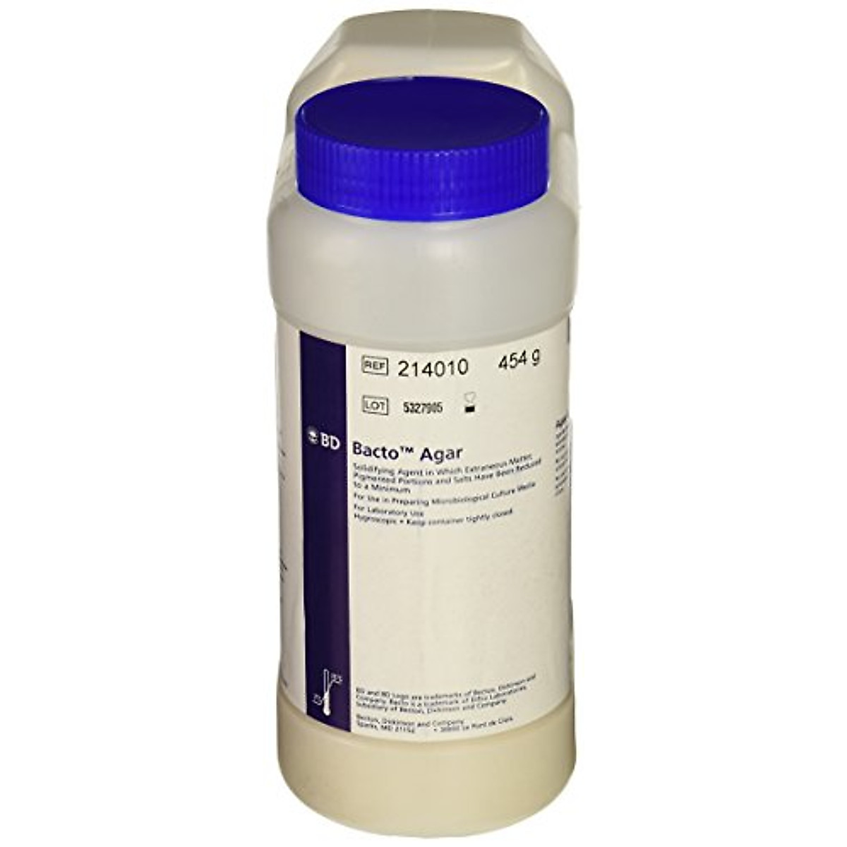 BECTON DICKINSON MICROBIOLOGY 214010 Bacto Agar, 454 g Volume