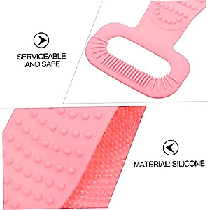 Alipis 3 Pcs Silicone Bath Towel Body Towel Bath Sponge Spa Towels Back Body Scrubber Cleaning Towels Body Scrub Sponge Silicone Exfoliating Brush Shower Towel Shower Brush Accessories