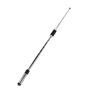 TWAYRDIO RH770 SMA-Female Telescopic Handheld Ham Radio Antenna 2m 70cm VHF UHF Replacement Extendable Antenna High Gain fit Kenwood TK-360 TK-370 TK-3200 Walkie Talkie