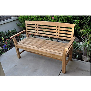 Anderson Teak BH-257 - No Cushion Sakura 2-Seater Bench