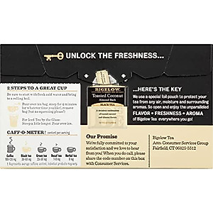 Bigelow Toasted Coconut Almond Bark 36 Tea Bags (2 boxes of 18)