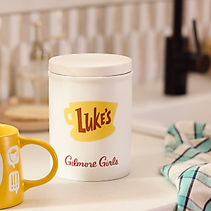 Hallmark Gilmore Girls Coffee Canister (Luke's Diner) Gifts for Mom, Sister, Fans