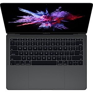 Apple MacBook Pro MLL42LL/A, Intel Core i5-6360U 2.0Ghz, 16GB RAM, 256GB SSD, 13.3" Space Gray (Renewed)